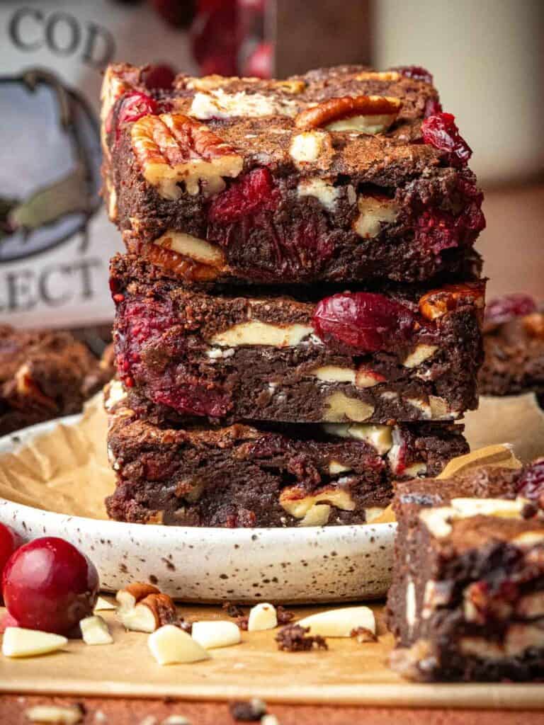 Cranberry Brownie Recipe- Stir Taste Smile