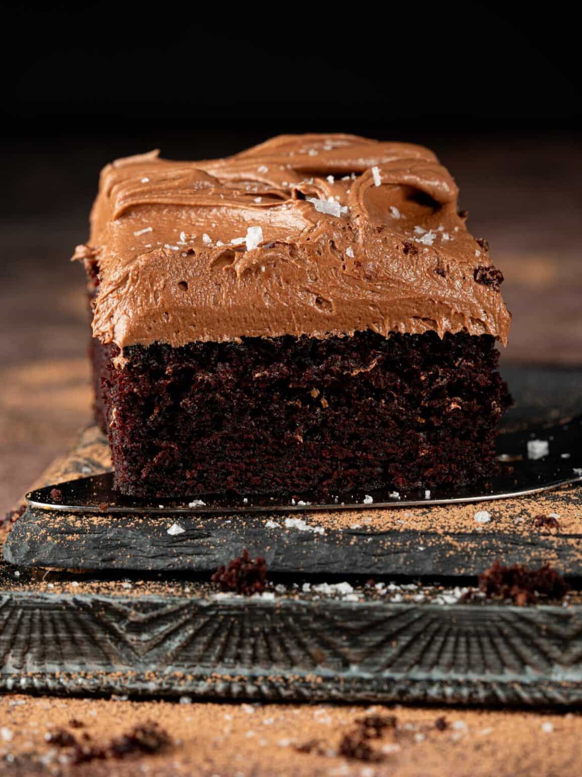 Chocolate Cake with Chocolate Cream Cheese Frosting-Stir Taste Smile