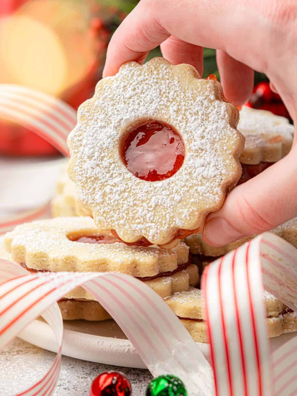 Jam Shortbread Sandwich Cookies – Stir Taste Smile