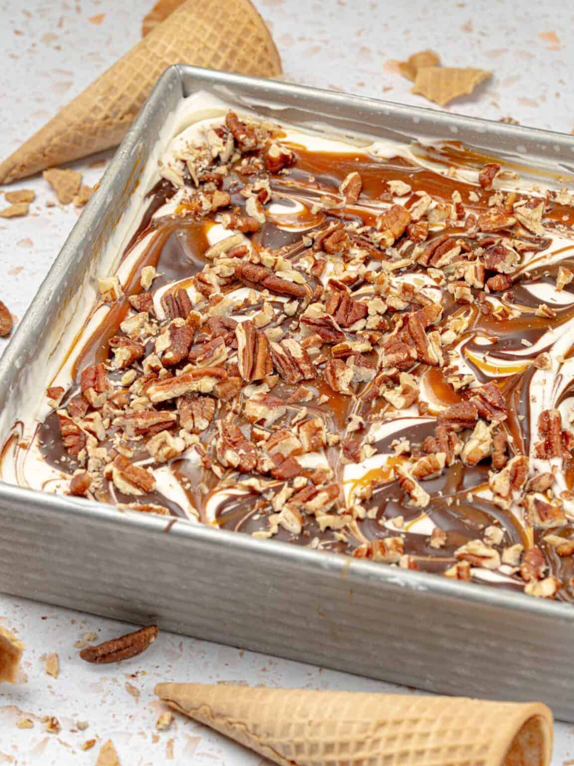 Turtle Ice Cream Recipe - Stir Taste Smile