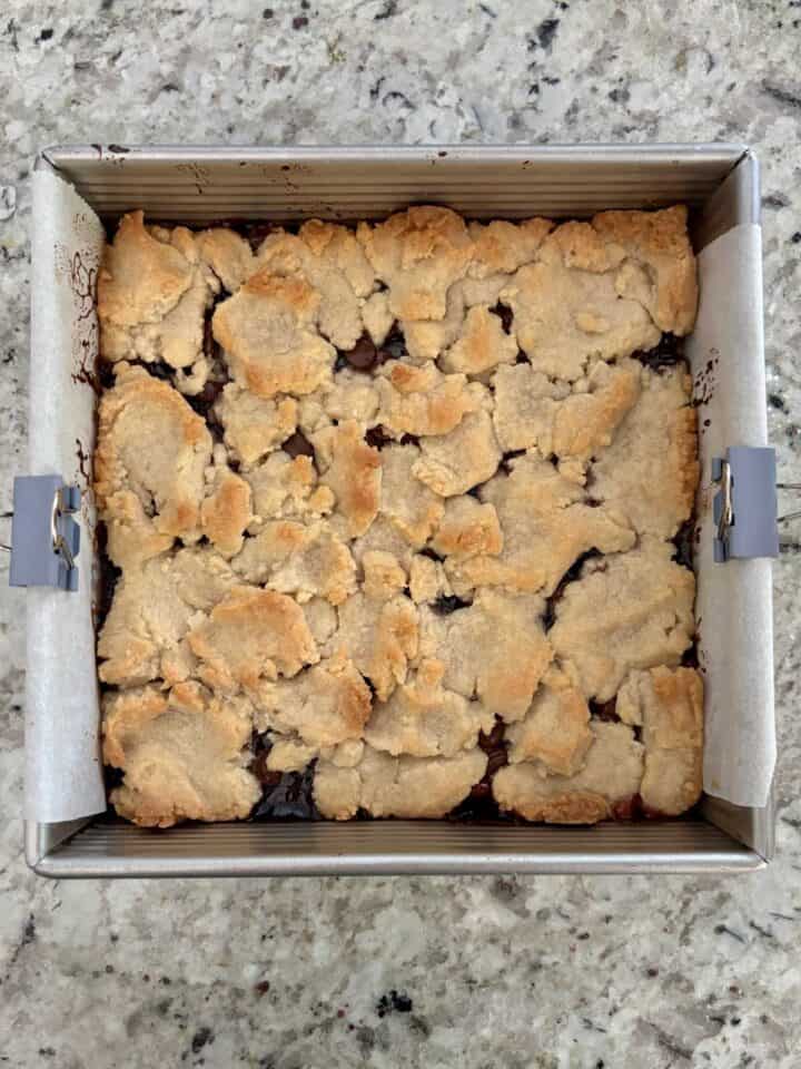 Raspberry Chocolate Crumb Bars -Stir Taste Smile