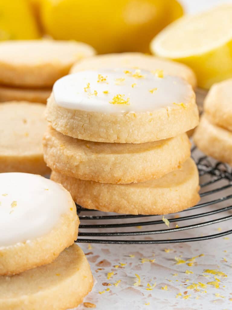 Lemon Shortbread Cookie Recipe - Stir Taste Smile